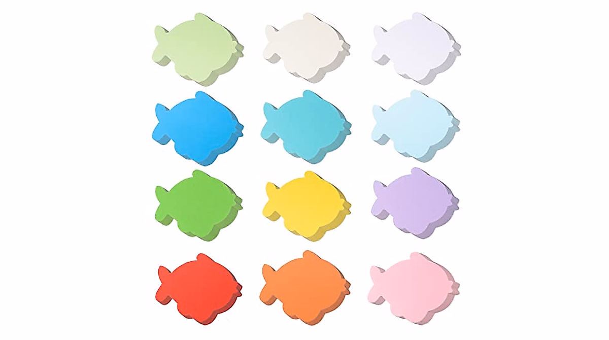 144 Pieces Large Fish Cutouts Paper Fish Shapes Assorted Color Ocean ...