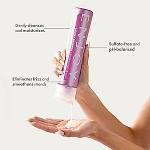Enjoy Sulfate Free Luxury Shampoo Moisturizing Formula for Smoothness & Frizz Control for Luxurious Silky Hair (10.1 fl oz)