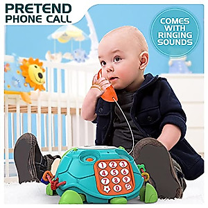 Baby Toys 6 to 12 Months, Musical Turtle Crawling Baby Toys for 12-18 Months, Early Learning Educational Toy with Light & Sound, Birthday Toy for Infant Toddler Boy Girl 7 8 9 10 11 month 1-2 Year Old