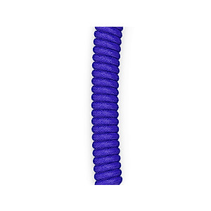 Glorious Coiled Keyboard Cable – Coiled USB C Cable Artisan Braided Cables for Mechanical Gaming Keyboard Coiled Cable - Custom Keyboard Cable (Cobalt Blue)