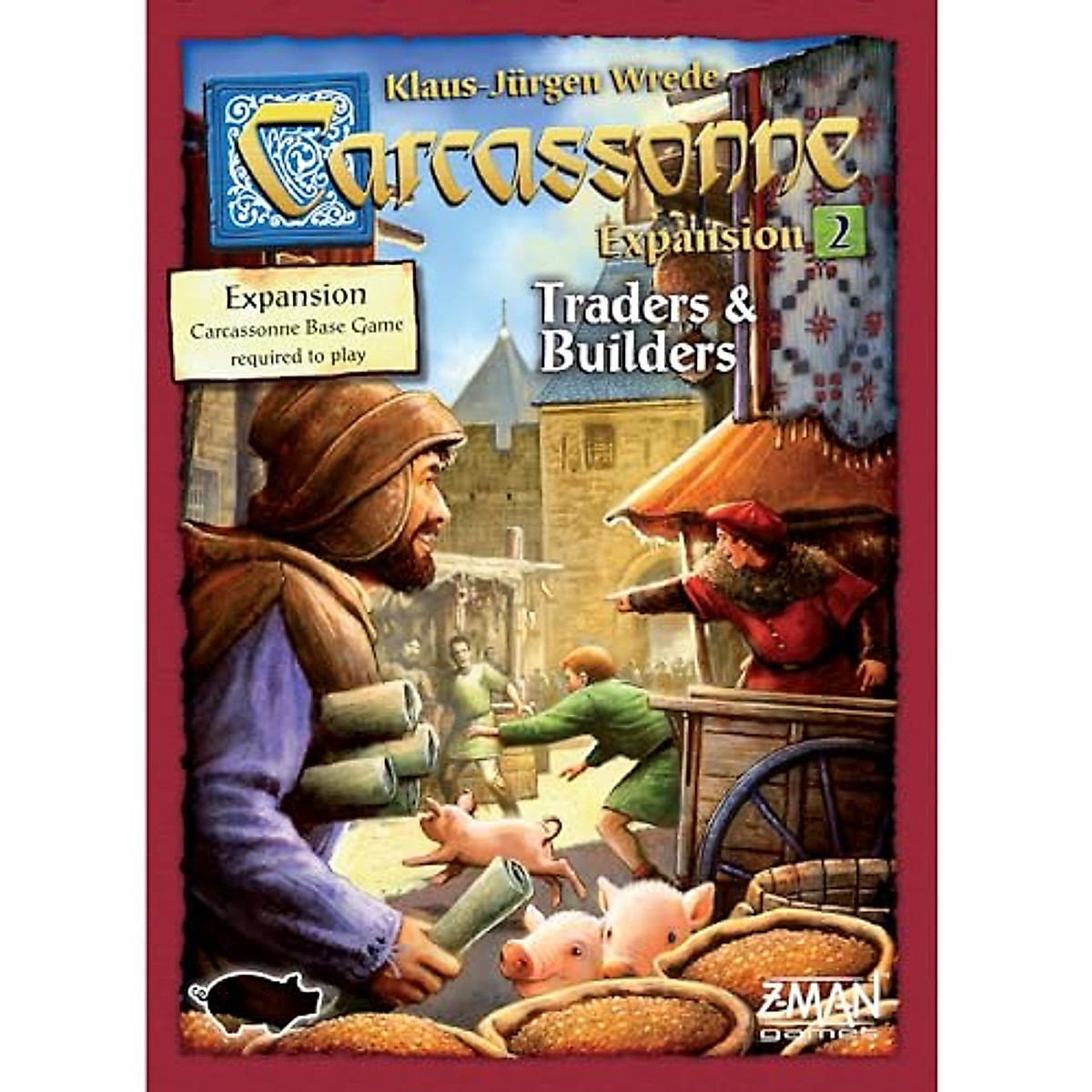 Carcassonne Traders & Builders Board Game EXPANSION - New Strategies Await! Medieval Tile-Laying Strategy Game for Kids and Adults, Ages 7+, 2-6 Players, 45 Minute Playtime, Made by Z-Man Games