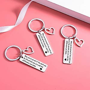 Nzztont Coworker Leaving Gifts for Colleague Friends Boss Goodbye Farewell Gifts Going Away Thank You Keychains (Style - Be proud of the work you do(3PCs))