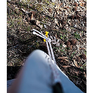 SGT KNOTS Large Tent Stakes - Heavy Duty Camping Stakes for Tents - Yellow Canopy Stakes, Plastic Tent Garden Stakes - Professional Grade Stakes for Hiking, Gardening, Backpacking I 9 Inch, 25 Packs