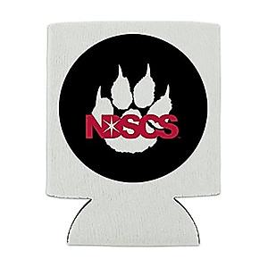 North Dakota State College of Science Secondary Logo Can Cooler - Drink Sleeve Hugger Collapsible Insulator - Beverage Insulated Holder