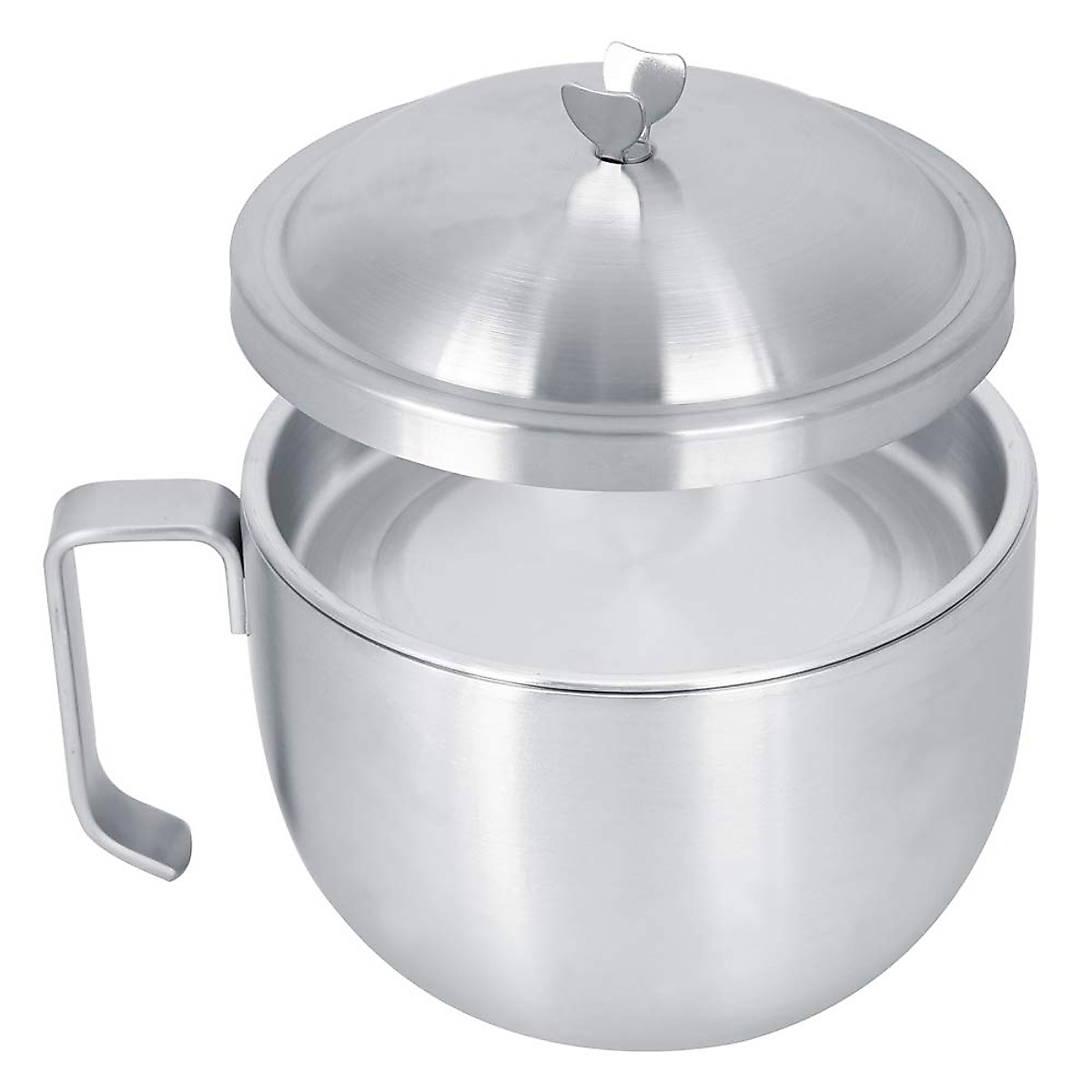 Noodle Bowl with Lid, Stainless Steel Soup Bowls Double Layer Food Container for Storing/Soaking Soup Noodle Ramen at Home Dorm Office