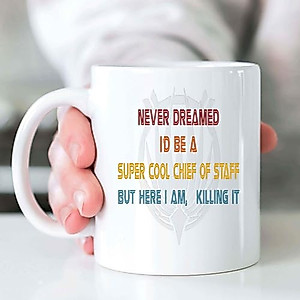 Staff Member Gift - Killing It - Grey Multicolor Unisex Sweat - Ideal Chief Of Staff 11 Oz White Ceramic Coffee Mug