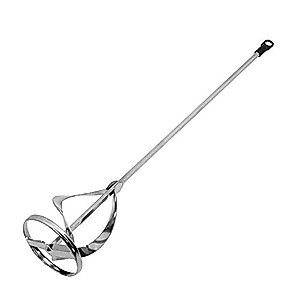 CHILI Tools Drywall Mud and Paint Mixer Universal Mixing Paddle, Drill Attachment Paddle Dia.-80MM / HEX8 / 15-3/4 Inch Length (Nickel Plated), Made In Taiwan
