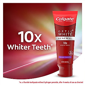 Colgate Optic White Renewal and Pro Series Whitening Toothpaste Bundle (2 Pack)