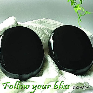 ActiveBliss Hot Stones - 2 Extra Large Massage Stones Set (4 in x 3.15 in) (Sacrum or Belly) for Professional or Home spa, Relaxing, Pain Relief, Healing