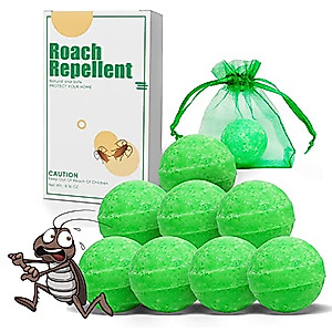 SEEKBIT 8 Pack Cockroach Repellent, Natural Roach Repellent Peppermint, Repels Ant, Spider, Roach Insect Rodent Repellent,Keep Roach Away from Car, Closet, Attic, Garage, for Indoor Outdoor Use