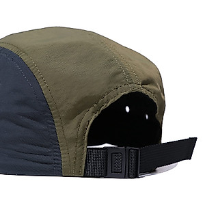 CLAPE Unstructured 5 Panel Hat Lightweight UPF50+ Sun Hats Quick Dry Outdoor Sports Running Cap (BO32-ArmyGreen)