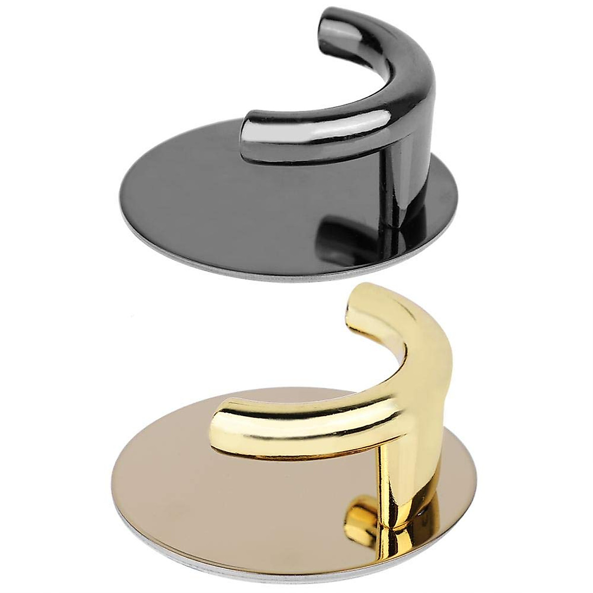 Yencoly Door Wall Hanger, Stainless Steel + Zinc Alloy Adhesive Hanger Hang Door Wall Kitchen Bathroom Kitchen Stand Storage Stainless Steel + Zinc Alloy Adhesive Hanger(Gold)