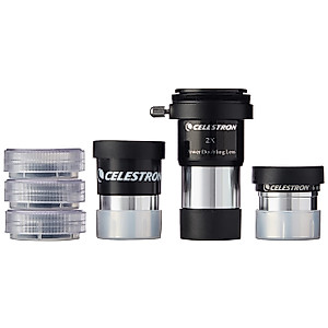 Celestron - AstroMaster 102AZ Refractor Telescope, Fully-Coated Glass Optics - Adjustable-Height Tripod - Bonus Astronomy Software Package & AstroMaster Telescope Accessory Kit