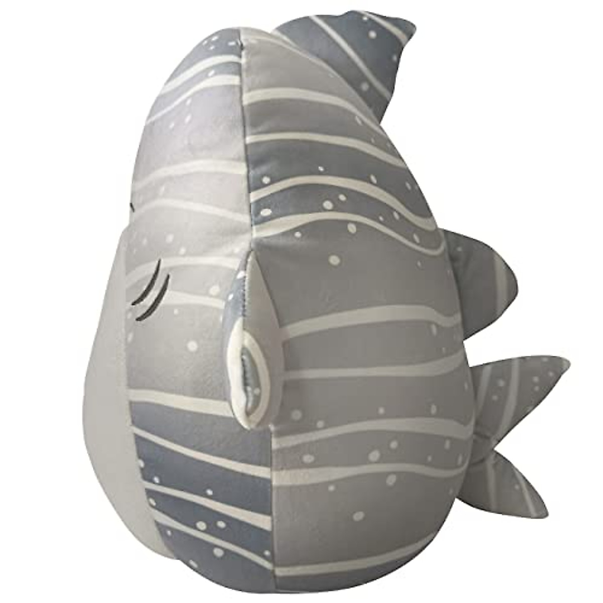 Squishmallows Original 14-Inch Sachie Grey Striped Whale Shark with White Belly - Large Ultrasoft Official Jazwres Plush