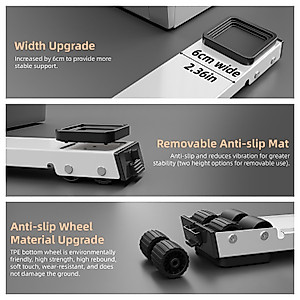 Heavy Duty Appliance Rollers,EWX Fourth Generation Extendable Appliance Rollers Adjustable Base For Washer and Dryer, Easily Move Washing Machine, Furniture,Refrigerators,Wine cooler