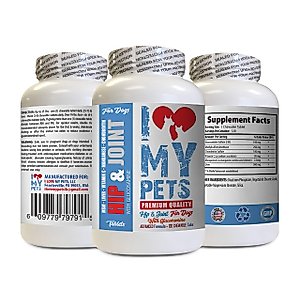 I LOVE MY PETS LLC Dog Joint Health Supplements - Dog Hip and Joint Support - MAX Strength Formula Chews - chondroitin for Dogs - 120 Treats (1 Bottle)