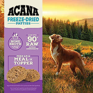ACANA Freeze Dried Dog Food & Topper, Grain Free High Protein Duck Recipe, 14oz
