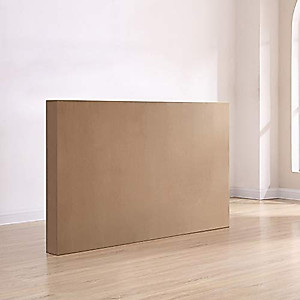 DeCoro Coventry Upholstered Platform Bed | Headboard and Metal Frame with Wood Slat Support | Grey, Queen Size