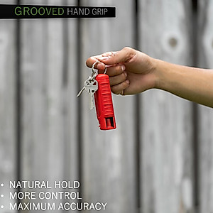 Police Magnum Keychain Pepper Spray Self Defense Belt Clip Holder - Tactical Safety Key Chains for Women & Men - Made in The USA-2 Pack Red INJ