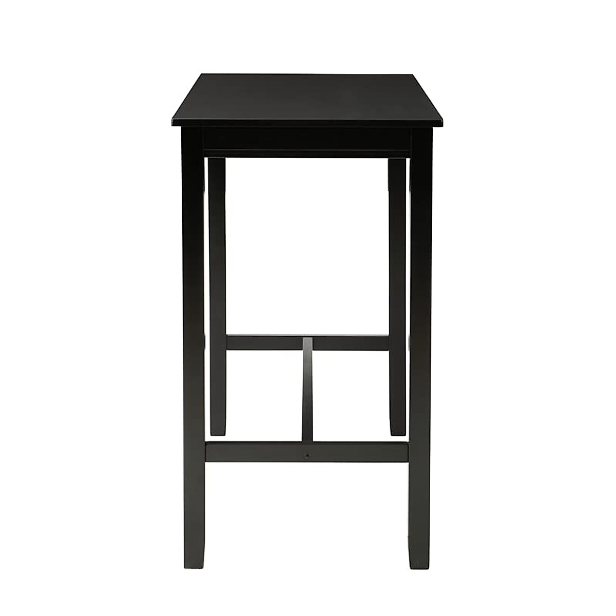 Linon Claridge 42" Wood Bar Height Pub Table in Black