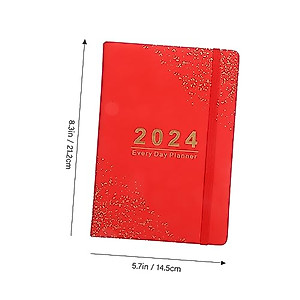 Didiseaon 2024 Agenda Book notebooks for work note pad notepad calendar appointment plan pad study plan pad school planner date plan pad weekly planner Dating Paper efficient Schedules