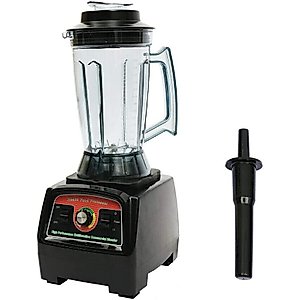 132 Oz Commercial Blender, Professional Countertop Blender 2800 Watt Base, High Performance Ice Crusher - Large Smoothie Blender, Food Processor Frozen Fruit or Hot Soups Shakes, BPA-Free Jar