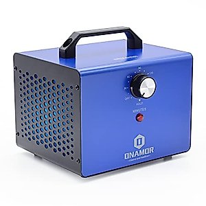 ONAMOR Ozone Generator 20000 mg/h - High Capacity Ozone Machine Eliminating Odors Area up to 4000 Square Feet, Ozone Generators for Home, Basement, Smoke, and Pet Room. (All Metallic Blue)