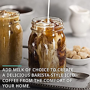 Cold Brew Organic Coarse Ground Flavored Coffee, Vanilla Flavor, Dark Roast, Colombian Supremo, Coarse Grind for Cold Brew Coffee & French Press,1 LB