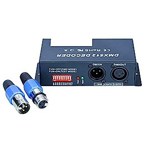 JOYLIT DMX512 Decorder 3CH x 8A 288W LED Controller DC 12V-24V for RGB 5050 3528 LED Strip Light
