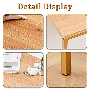 Cplxroc 39.4'' Console Table, Entryway Table, Entrance Sofa Table,Narrow Sofa Table, MDF Entry Table, Accent Coffee Table with Metal Frame, Couch Table Easy to Assemble for Hallway, Living Room (D)