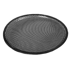 X AUTOHAUX Universal 12 Inch Car Audio Speaker Subwoofer Metal Waffle Grill Cover Protector with Rubber Edge and Clips