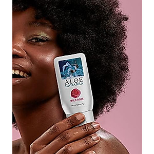 Aloe Cadabra Flavored Personal Lubricant and Vaginal Moisturizer, Organic Edible Aloe Lube for Men, Women and Couples, Non-Staining, pH Balanced, Toy Compatible (Wild Rose, 2.5 Ounces, 1 Pack)