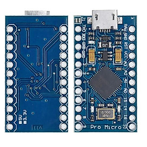 RedTagCanada Pro Micro Atmega32U4 5V 16MHz Bootloadered IDE Micro USB Pro Micro Board Microcontroller Compatible for Arduino (2, Pro Micro ATmega32U4 Micro-USB)