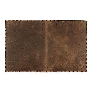 Hide & Drink, Double Passport Organizer with Card Slots, Bifold Passport Case, Rustic Card Holder, Travel Accessory, Full Grain Leather, Handmade, Bourbon Brown