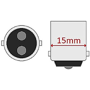 CEC Industries #1158 Bulbs, 6.4/7 V, 16.57/5.25 W, BA15d Base, S-8 shape (Box of 10)