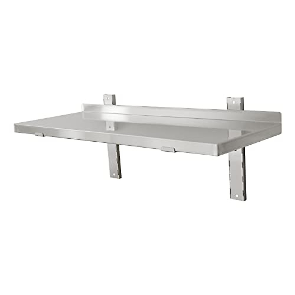 DULNICE Stainless Steel Wall Shelf Commercial Wall Mount Floating Shelving (39.4" x 12.6")