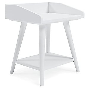 Signature Design by Ashley Blariden Modern Accent or End Table, White