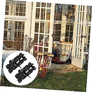 2pcs Fence Hinge Heavy Duty Leash Gate Hinges for Wooden Fences Heavy Duty Stainless Steel Hinges Door Hinges Barn Hinges Metal Hinges Self Closing Gate Hinges Hinges Bolt