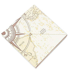 BLUE PANDA Adventure Themed Party Plastic Table Cover for Baby Showers (54 x 108 in, 3 Pack)