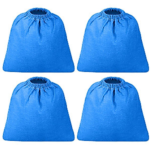 4 Pack VRC5 Cloth Filter for Vacmaster 1.5 to 3.2 Gallon Wet/Dry Vacuums, Craftsman 2&2-1/2 Gal. Shop Vac 916949, 9-16949, Also fit for Armor All AA155 AA256 AA255 2.5 Gallon, MICROLINED