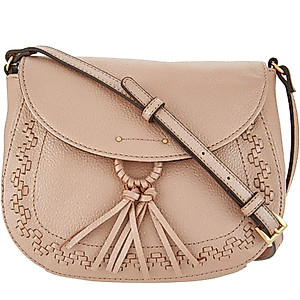 Tignanello Lillie Saddle Cross Body W/RFID Protection, Metallic Rose