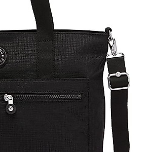 Kipling Natalie 15" Laptop Tote Bag Basketweave Black