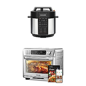COSORI Electric Pressure Cooker 6QT & COSORI Air Fryer Toaster Oven 26.4QT Silver