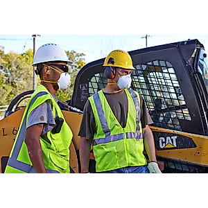 3M Particulate Respirator 8211, N95, Pack of 10, Cool Flow Exhalation Valve, Microfiber Filter Media, Cup Shape, Long Periods of Wear, Dusting, Sanding, Sweeping, Sawing