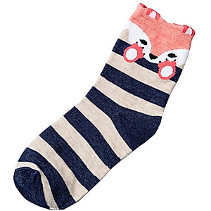 Womens Socks Cactus Crew Socks Gifts Cotton Long Funny Socks for Women Novelty Funky Cute Cartoon Socks 5 Pairs X1-humao925