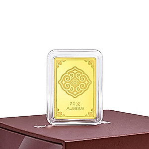 CHOW SANG SANG 999.9 24K Solid Gold Price-by-Weight 19.98g Gold Dragon Bullion for Women and Men 938449
