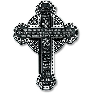 Cathedral Art (Abbey & CA Gift Message Wall Cross, 5-1/2-Inch, Silver, 0.40" x 4.00"