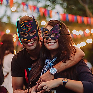 AUGSUN Scratch Art, 42pcs Animal Scratch Mask Rainbow Scratch Paper Mask Magic Scratch Paper Art for Kids