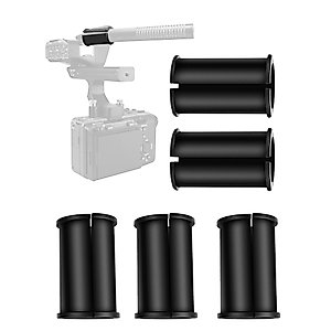 Etour 6 Pcs Microphone Shock Mount Rubber Spacer Tube Microphone Sleeve Washer Compatible with Sony Camcorder Rode NTG, Sennheiser MKH Shotgun Mic FX3,FS7,FX6,FX8,FX9,NX80,FS5