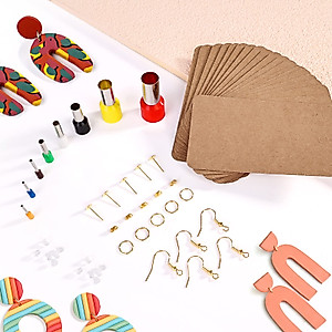 Yofuly Polymer Clay Press Machine, Polymer Clay Cutters Set for Jewelry Making, with Polymer Clay Roller Machine, Polymer Clay Extruder, 40 Circle Shape Cutters and 120 Earrings Accessories